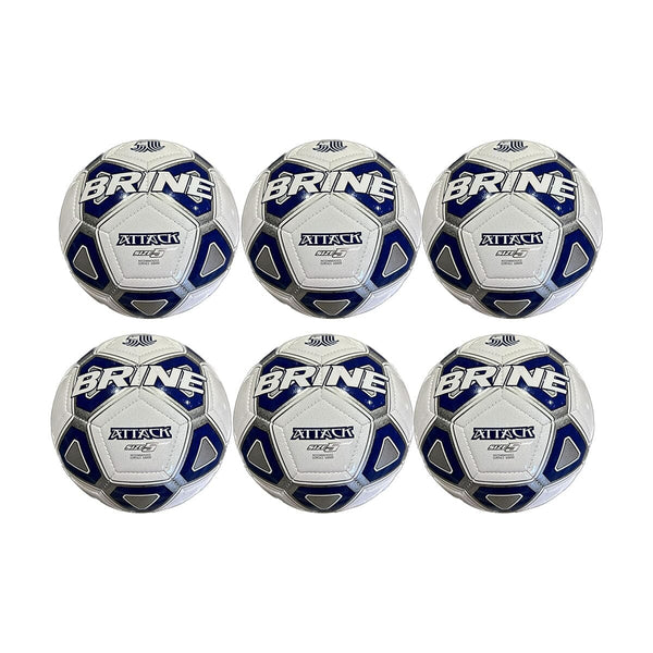Brine Attack Soccer Ball Pack - 6 Balls | FB23313G - Goal Kick Soccer
