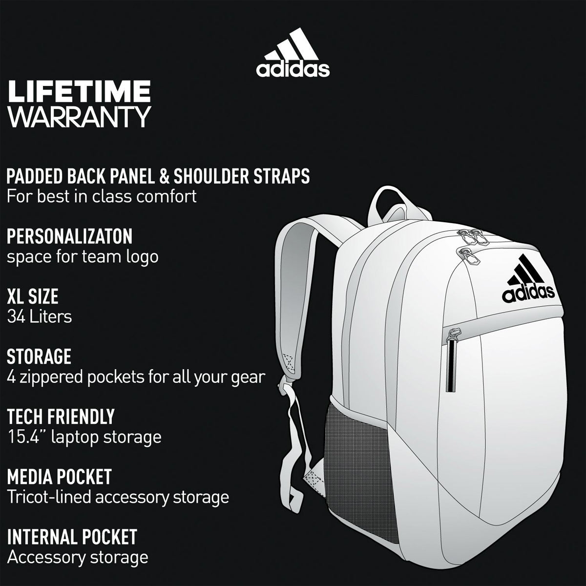 adidas Striker II Team Backpack - Goal Kick Soccer